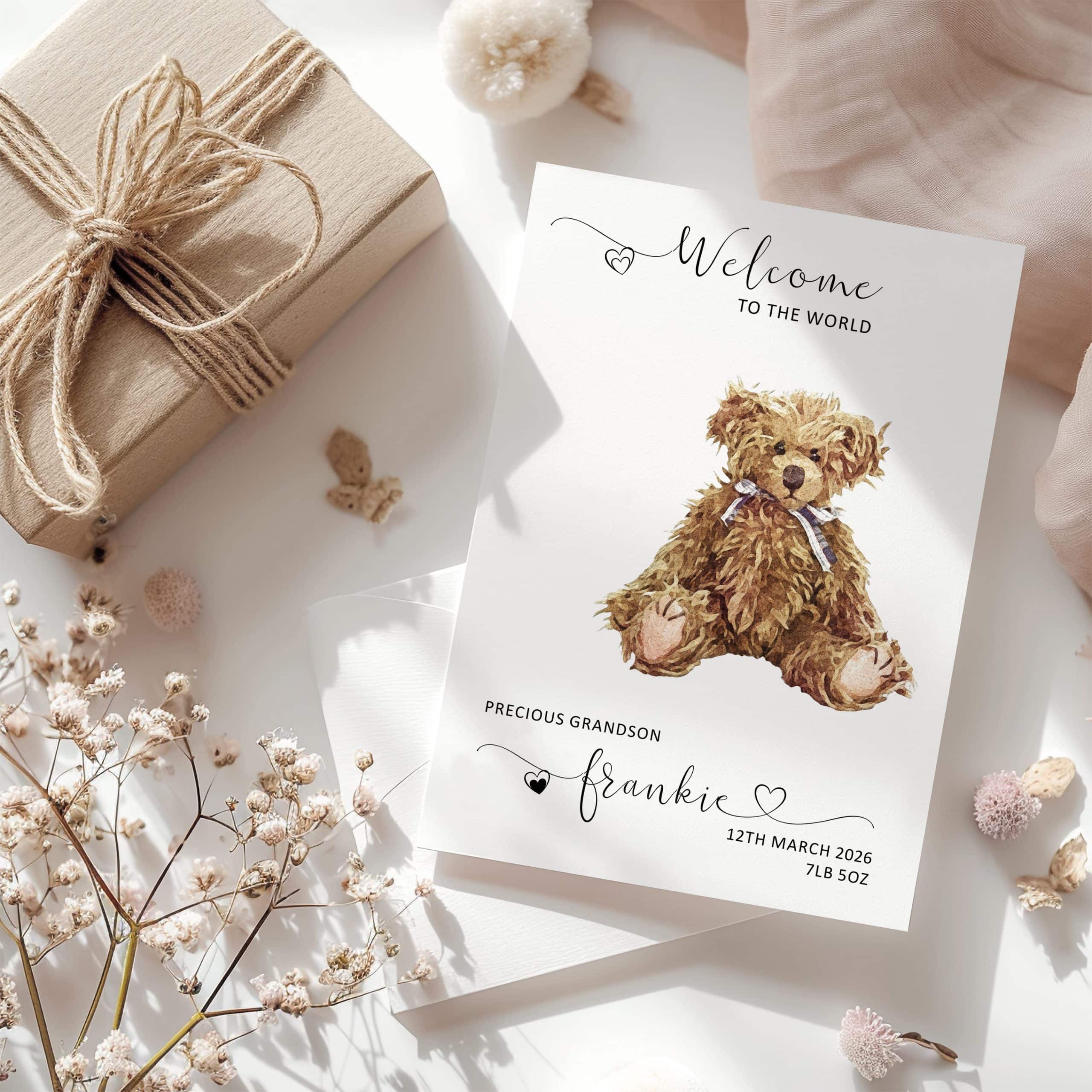 Handmade New Baby Cards - Baby Boys and GirlsPink & Posh