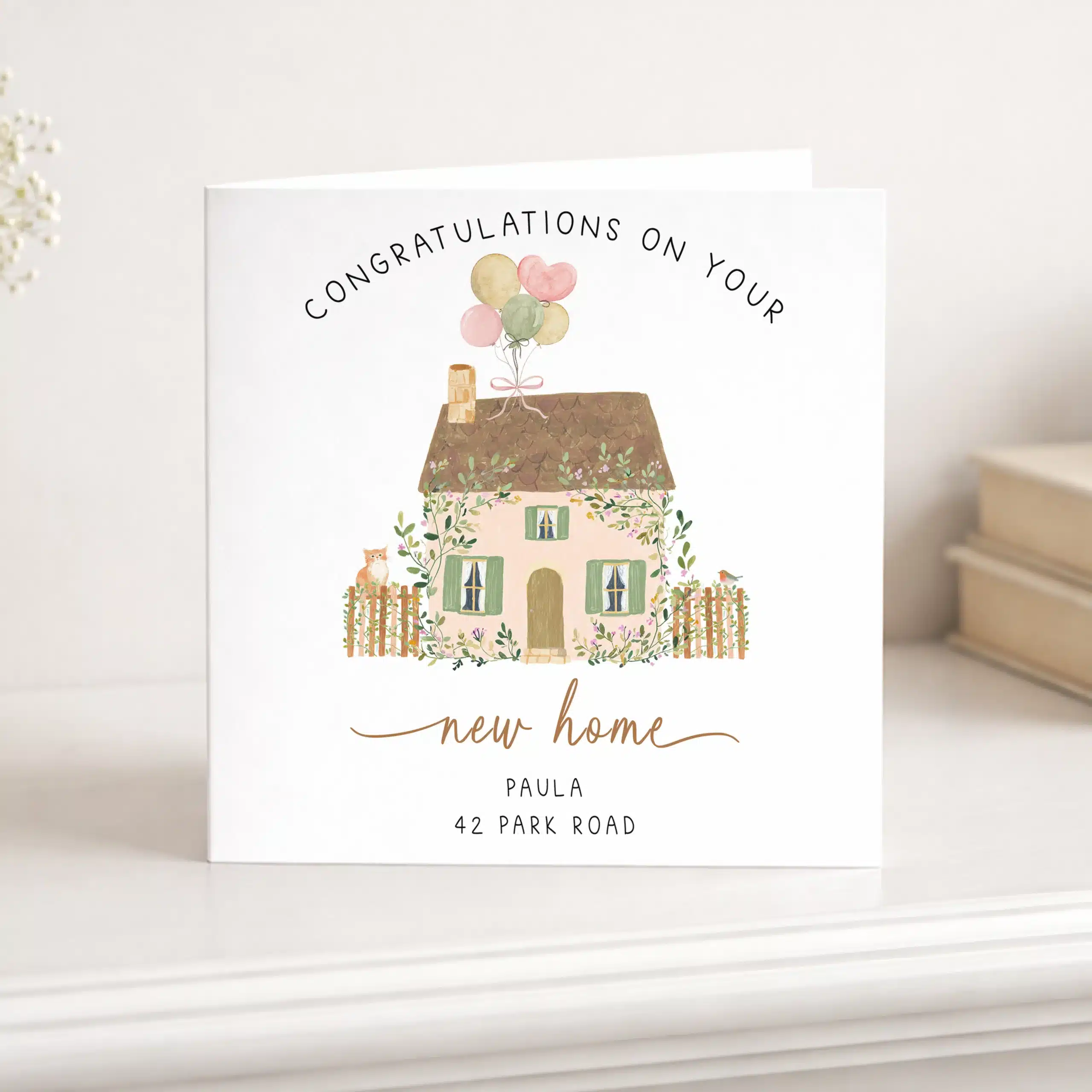 New Home Cards - Congratulations on Moving House CardsPink & Posh